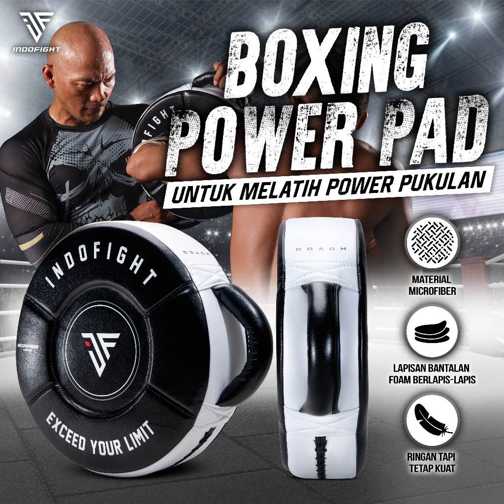 Jual Power Pad Boxing Indofight Punching Mitt Target Pukulan Pad Tinju ...