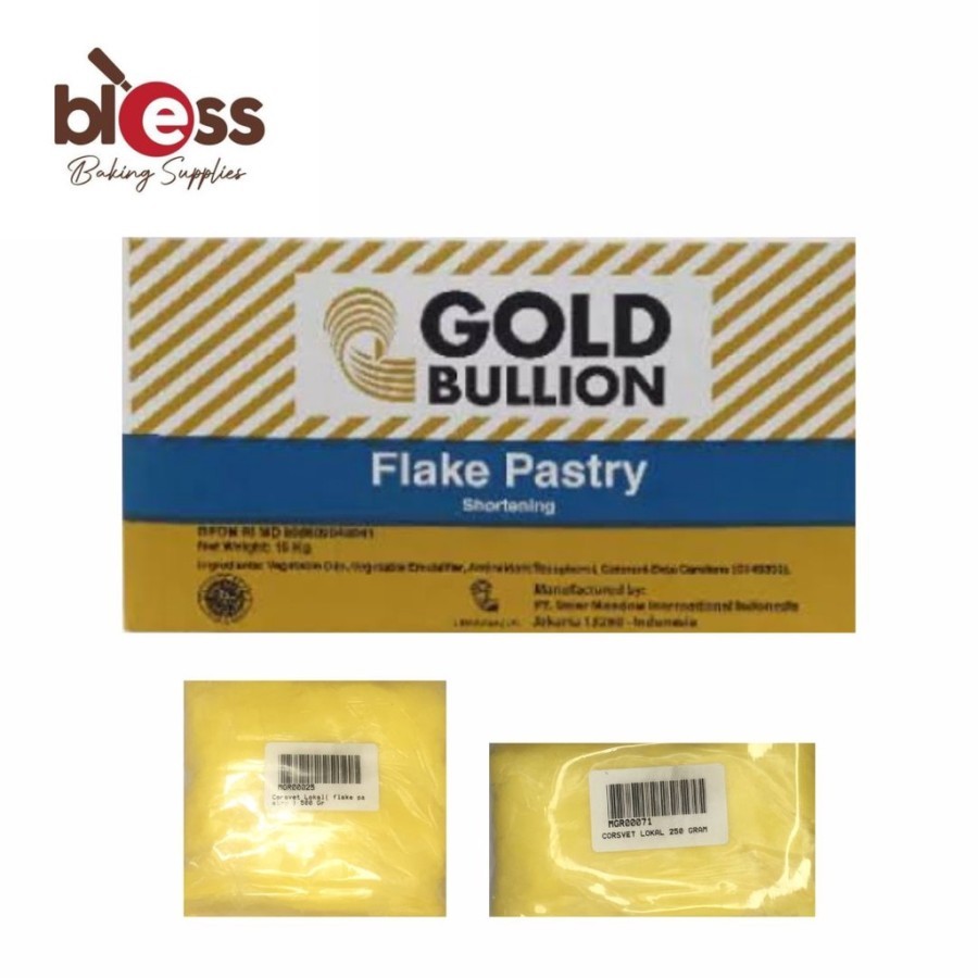 Jual BUTTER GOLD BULLION FLAKE PASTRY 500 GR / MENTEGA CROISSANT PASTRY | Shopee Indonesia