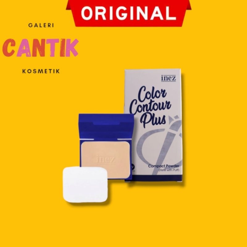 Jual Inez Color Contour Plus Compact Powder (Refill) | Shopee Indonesia