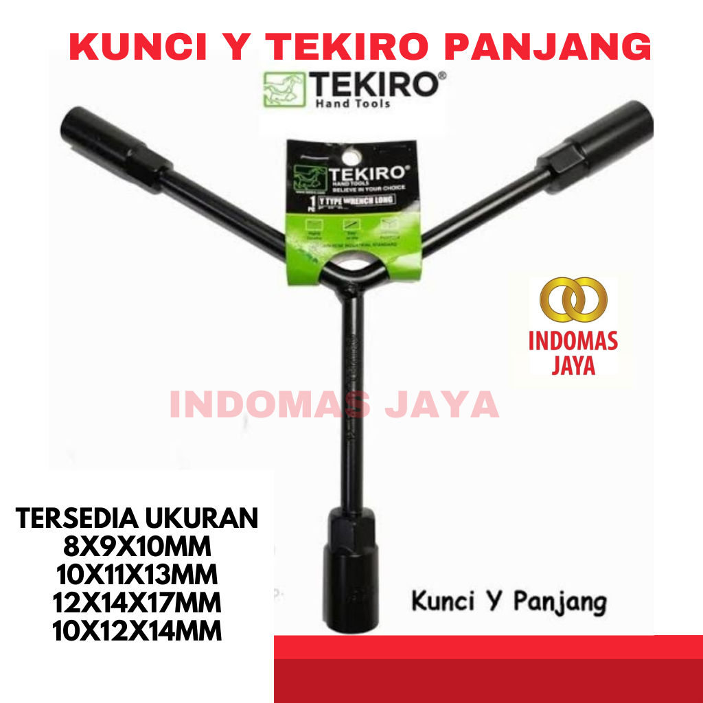 Jual Tekiro Kunci Sok Y Shock PANJANG PJG Kunci Ujung 10,12,13,14,17mm ...