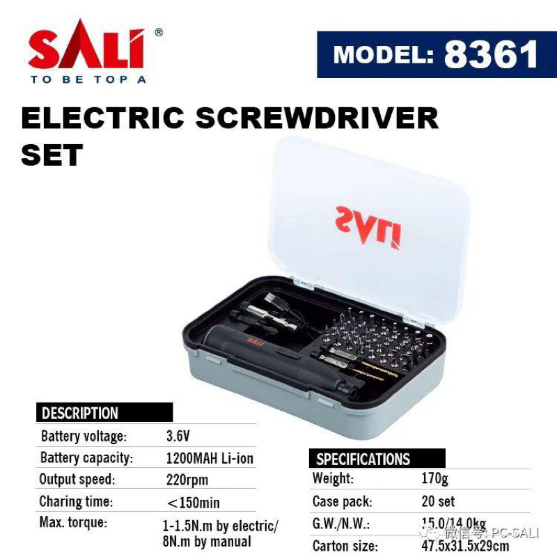 Jual Cordless Electric Screwdriver Obeng Listrik Set 36 Pcs | Shopee ...