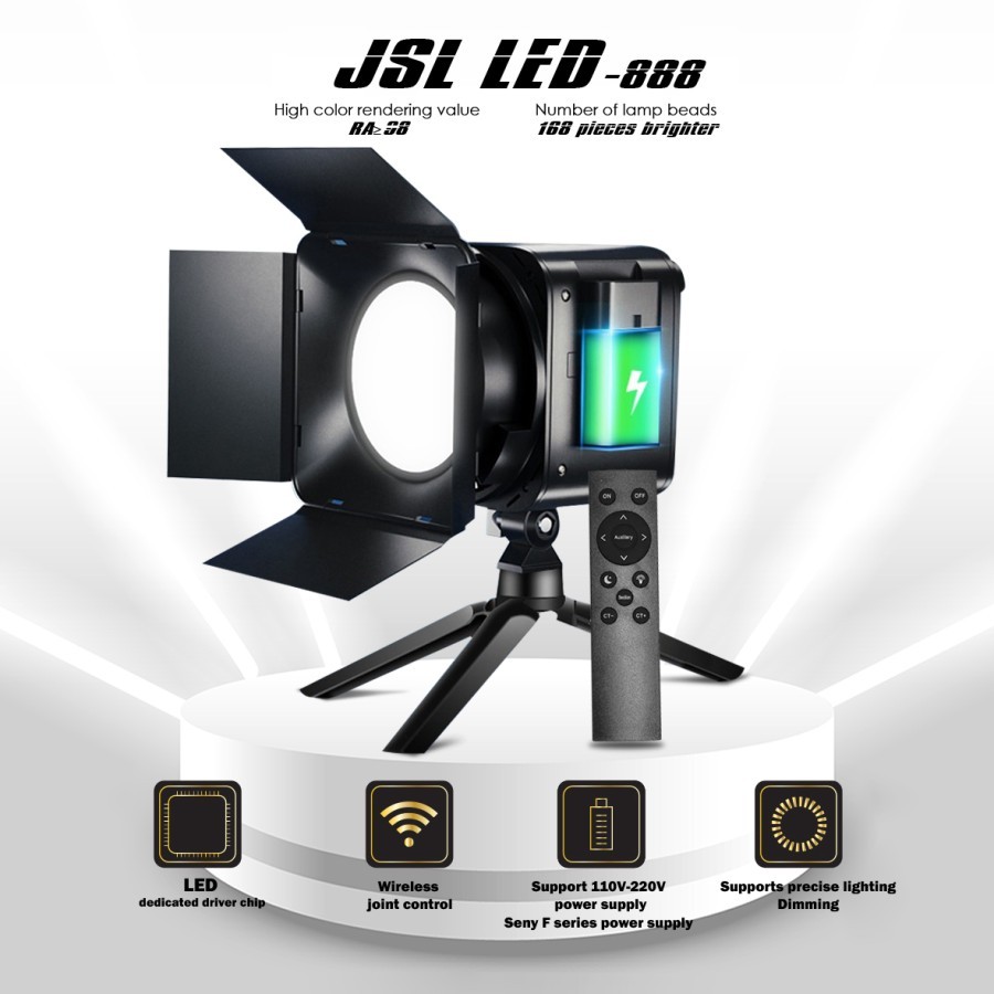 Jual Lampu Stuido JSL-888 Continus Light LED 50W Wireless Remot Foto ...