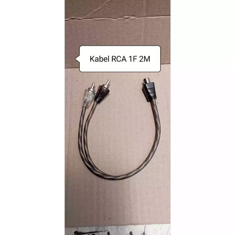 Jual KABEL RCA CABANG 1 CEWEK 2 COWOK FORTECH 1 FEMALE 2 MALE dan 1 ...