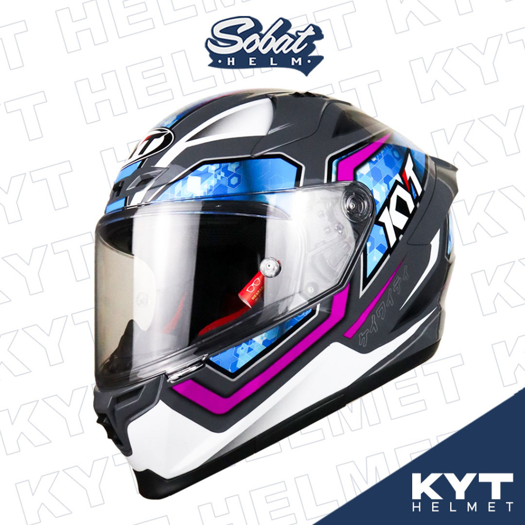 Jual Helm KYT STRIKER PLAIN MOTIF Helm Full Face SNI | Shopee Indonesia