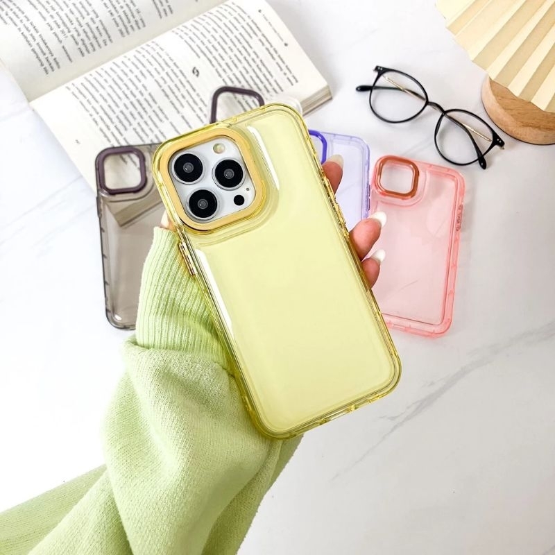 Jual AC Airbags Transparent Metalic 4D Soft Case New Series Iphone 1 ...