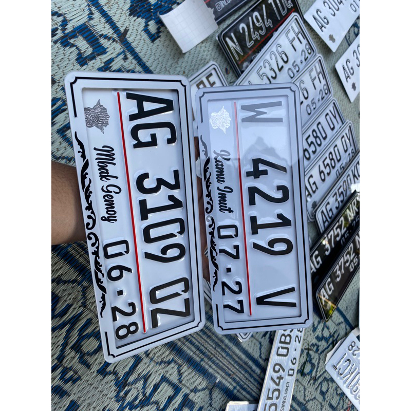 Jual plat mika putih bingkai | Shopee Indonesia