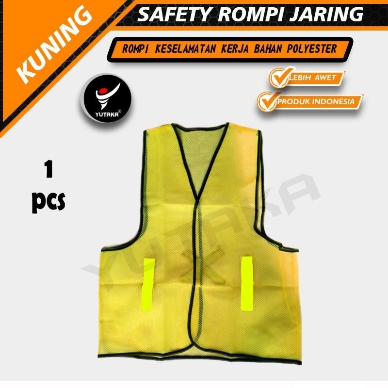 Jual ROMPI JARING _ROMPI SAFETY warna kuning | Shopee Indonesia