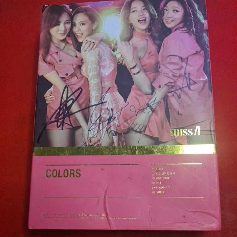 Jual [ READY ] MISS A COLORS SIGNED ALL MEMBER | Shopee Indonesia