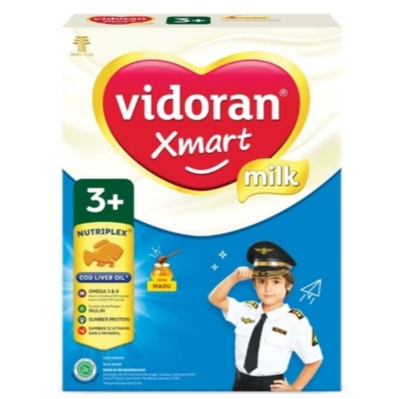 Jual SUSU VIDORAN XMART 3 PLUS VANILA MADU 700G 925G | Shopee Indonesia