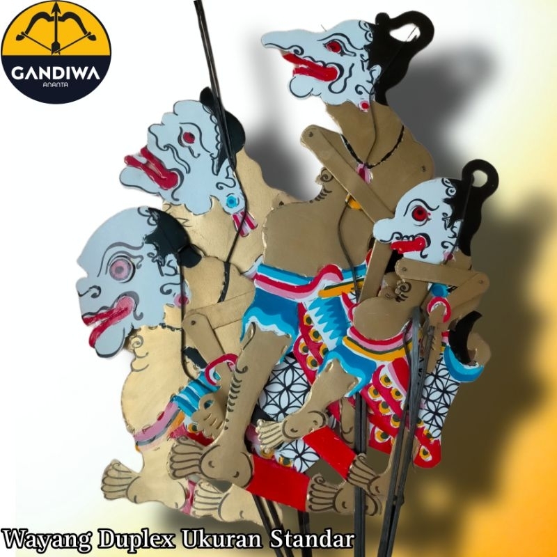 Jual wayang Duplex Punokawan emas set by Gandiwa Ananta | Shopee Indonesia