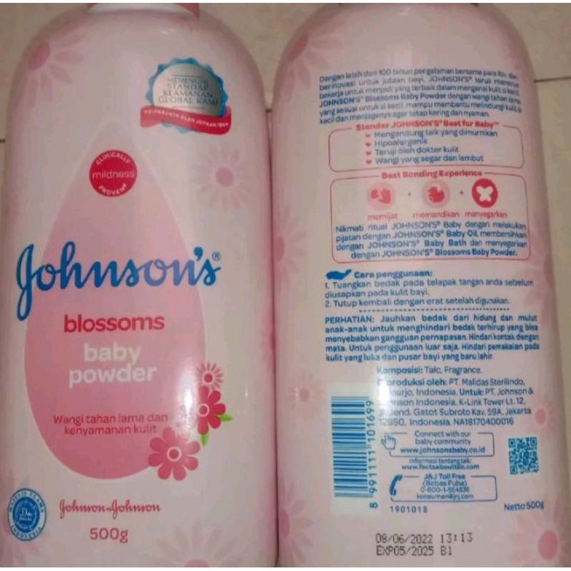Jual Johnson's Baby Powder Blossoms 500gr, Johnson's Baby Powder ...