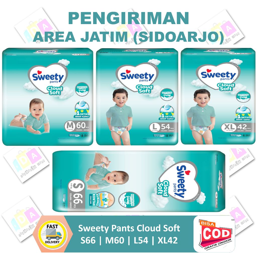 Jual Sweety Silver Pants Jumbo S66 M60 L54 XL44 Soft Cloud Popok Sweety Celana (Kemasan Baru ...