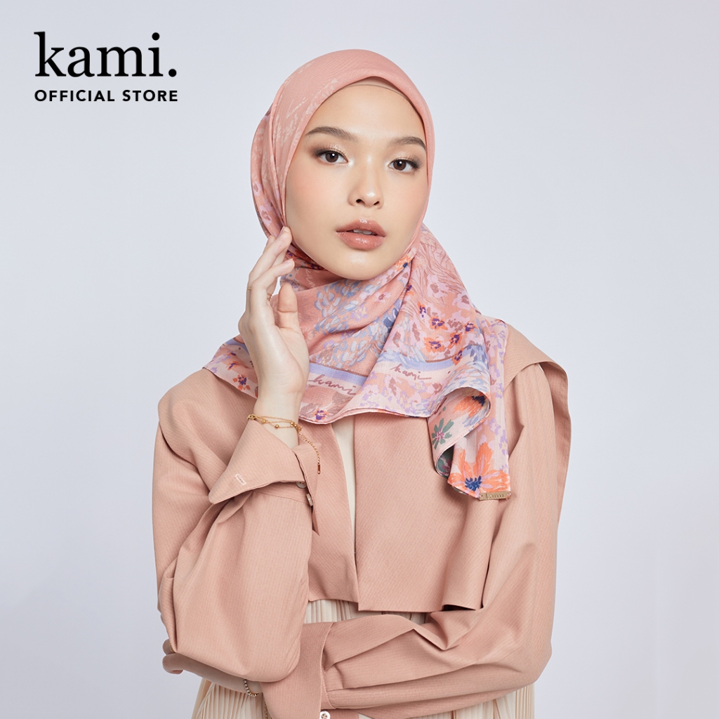 Jual Kami Primavera Signature Scarf Peach Hijab Segi Empat Paris ...
