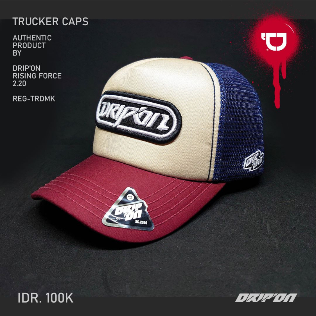 Jual Drip On Topi Trucker Jaring Pria Dewasa Original DO002 | Shopee ...