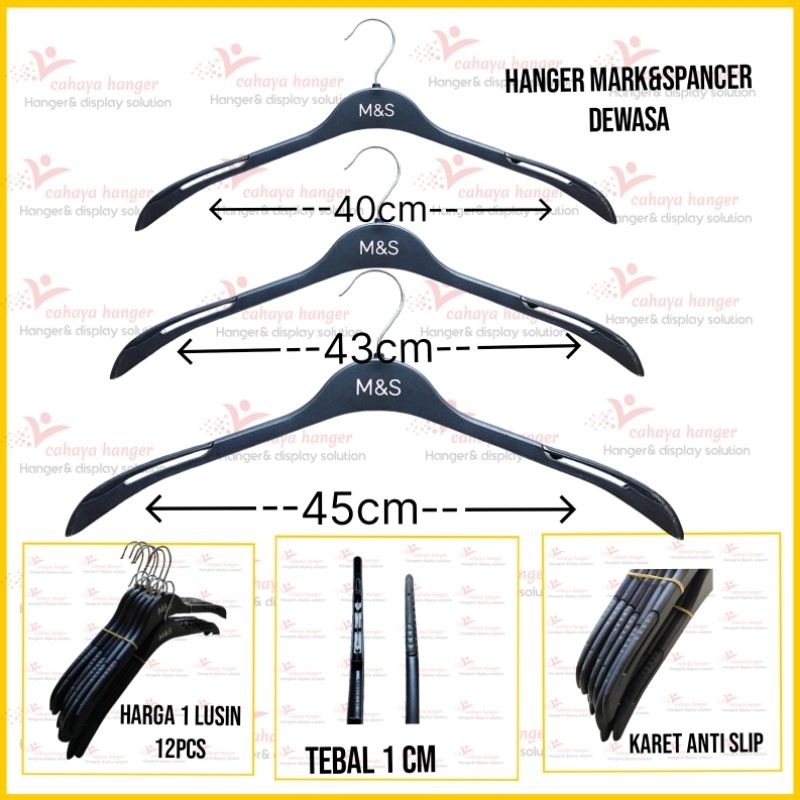 Jual Hanger baju hitam m&s tebal hangerm&s hanger gantungan baju gamis ... Jual Hanger baju hitam m&s tebal hangerm&s hanger gantungan baju gamis ...
