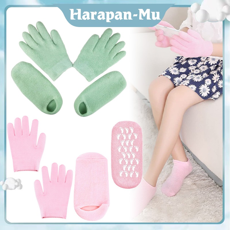 Jual Sarung Tangan Spa Kaos Kaki Spa Gel Socks Perawatan Kaki Tangan ...