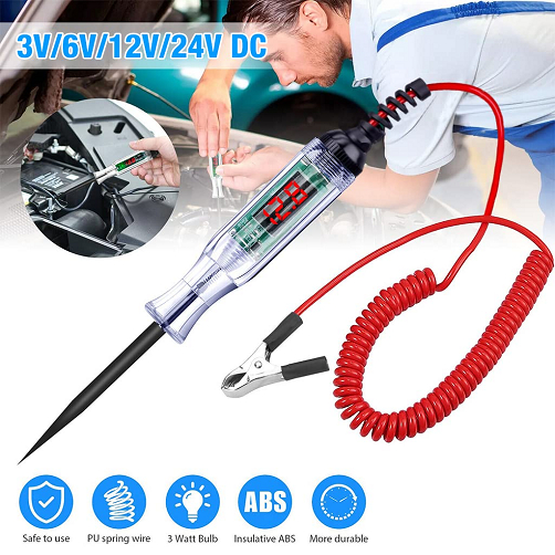 Jual Tespen Digital Display Dc 3-24v Tester Voltage Detector Test Pen ...