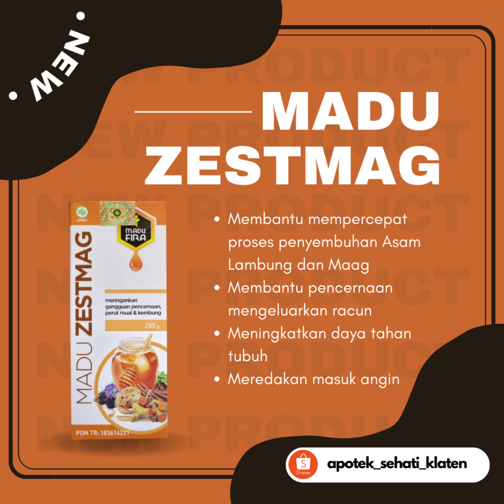 Jual Madu Vira: Zestmag Meringankan Gangguan Pencernaan dan Maag 280g ...