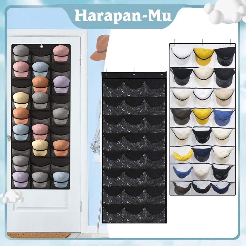 Jual 24 Grid Gantungan Topi Dinding Tempel Display Topi Organizer Topi ...