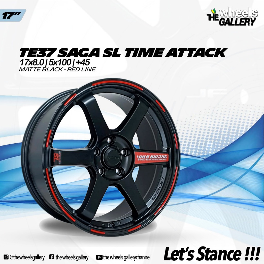 Jual Paket Velg Dan Ban Mobil JF Luxury TE37SL 17" 5x100 By RH Wheels ...