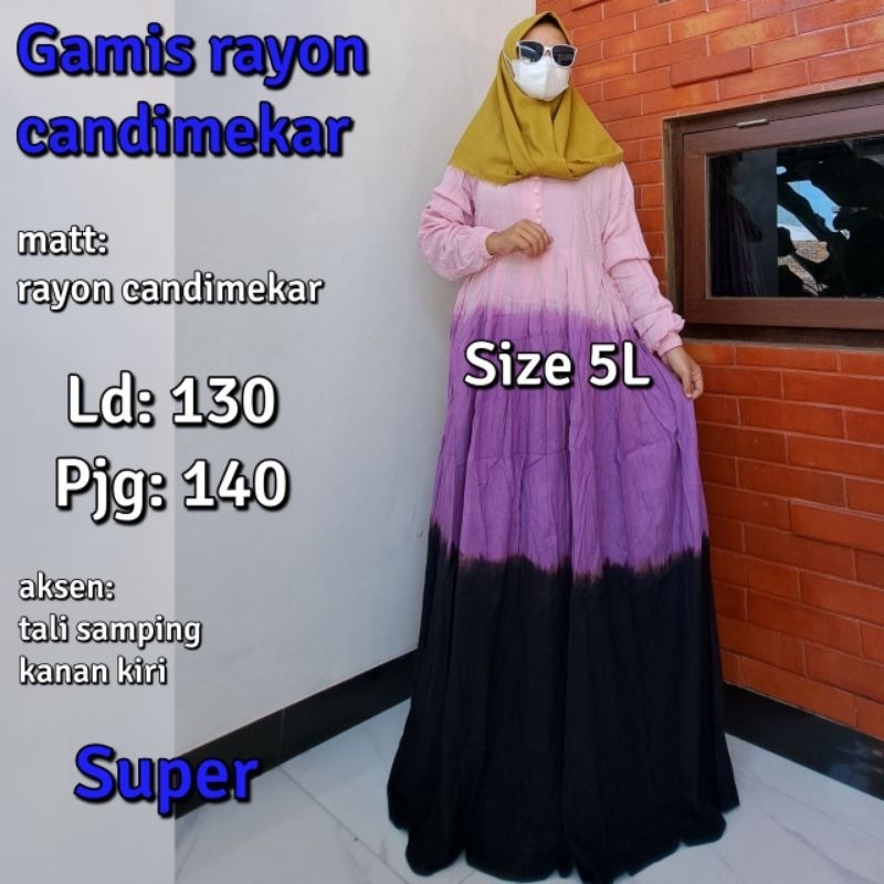 Jual Gamis Gradasi by khayla batik | Shopee Indonesia