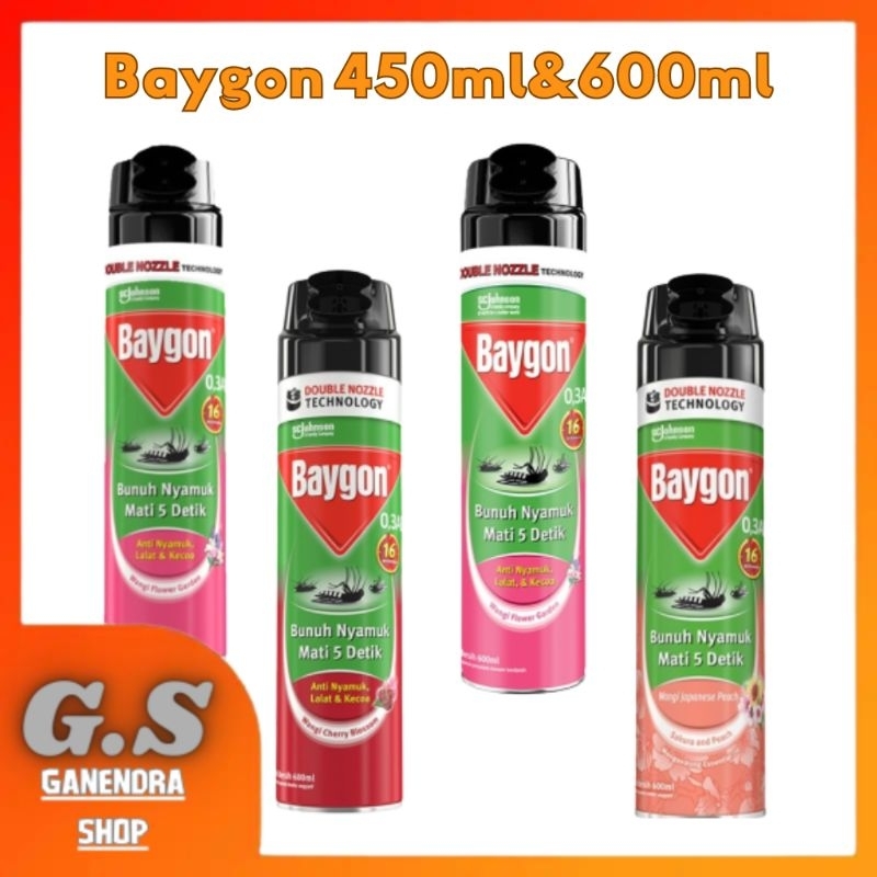 Jual Baygon aerosol ampuh usir nyamuk 450/600ml | Shopee Indonesia