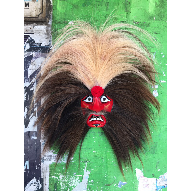 Jual Topeng Ganongan Full kuda Asli Jambul Putih Terbaik Pentas ...