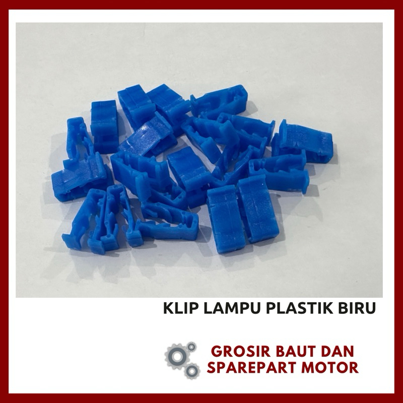 Jual Klip Lampu Reflektor Depan Matic Plastik Biru per 100 pcs | Shopee ...