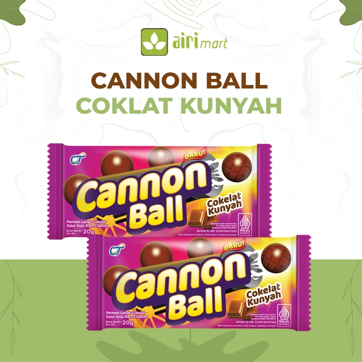 Jual CANNON BALL canon bal coklat kunyah bola bola | Shopee Indonesia