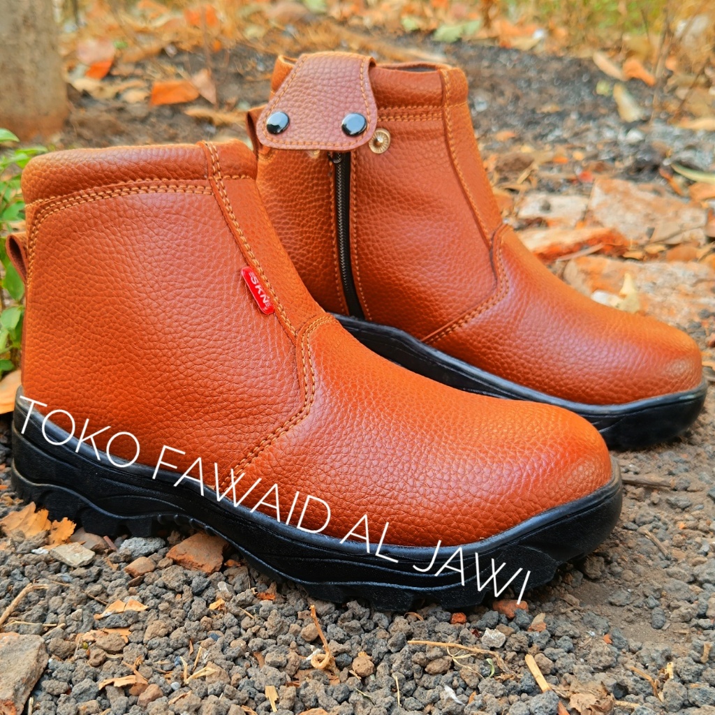 Jual Sepatu safety kulit sapi asli ujung besi king skn terlaris tahan ...