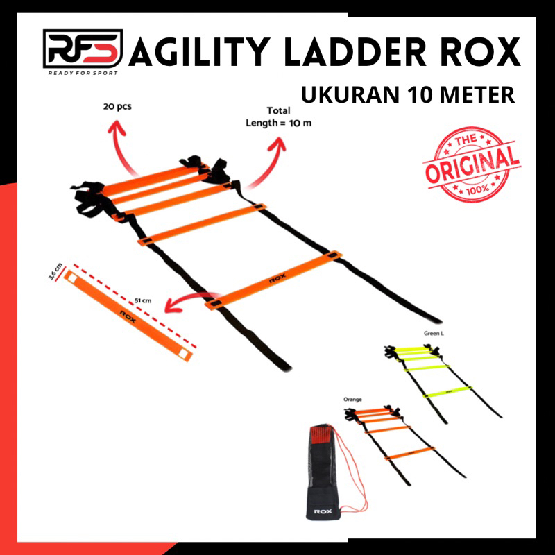 Jual Agility Ladder Rox 10 Meter / Tangga Tali Nilon Untuk Latihan ...