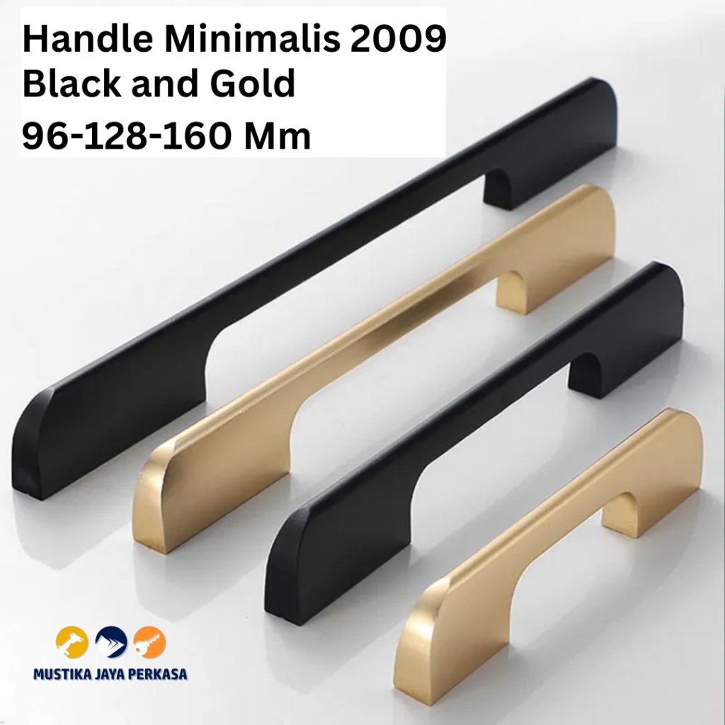Jual Handle Minimalis 2009 Hitam Gold Emas Silver Tarikan Lemari Laci ...