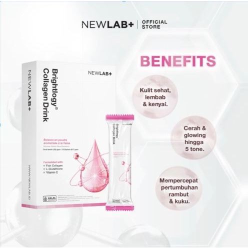 Jual Newlab+ Brightlogy Collagen drink 1 Sachet (17 Gram) | Shopee ...