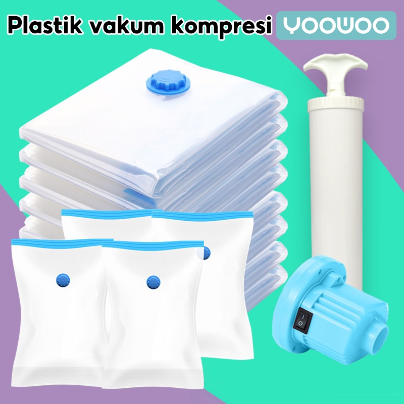 Jual YooWoo Plastik Vacuum Baju / Travel Packing / Plastik Ziplock / Vacuum Baju Traveling ...