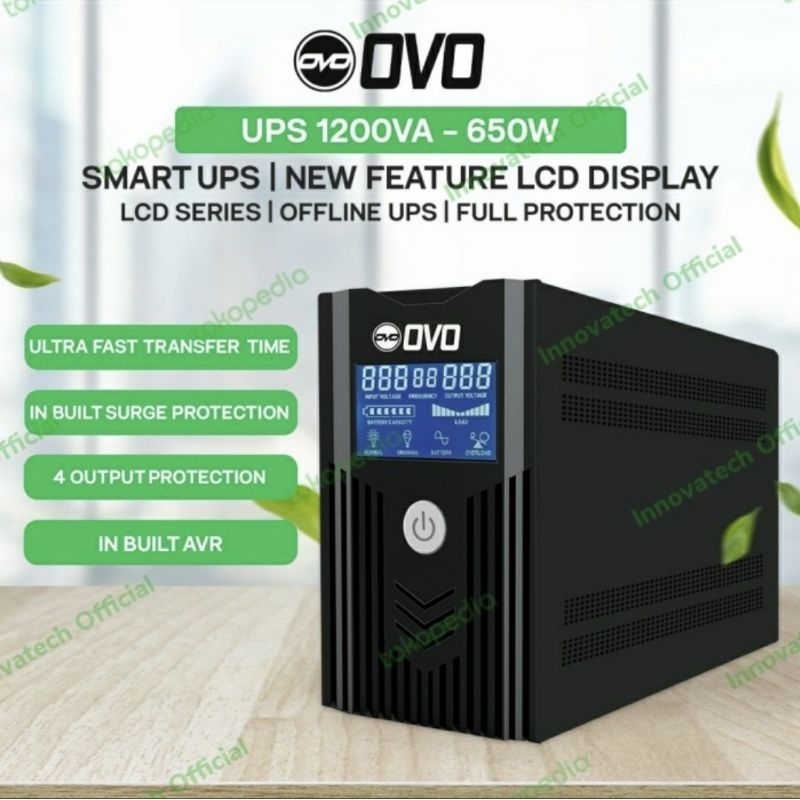 Jual UPS OVO 1200VA LCD DISPLAY | Shopee Indonesia
