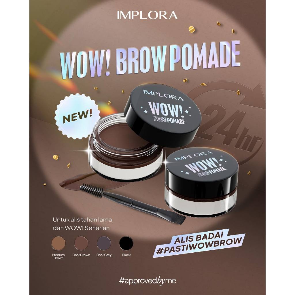 Jual AS Implora Wow Brow Pomade Alis EyeBrow BPOM | Shopee Indonesia