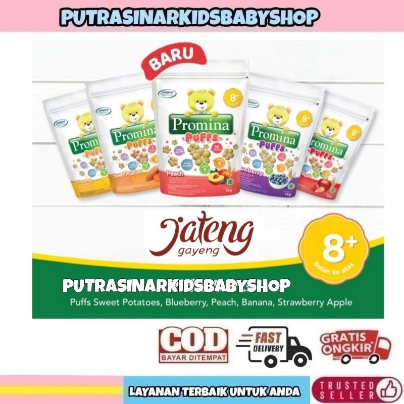 Jual [TERSEDIA] PROMINA PUFF 15 G BANANA APPLE STRAWBERRY PEACH ...