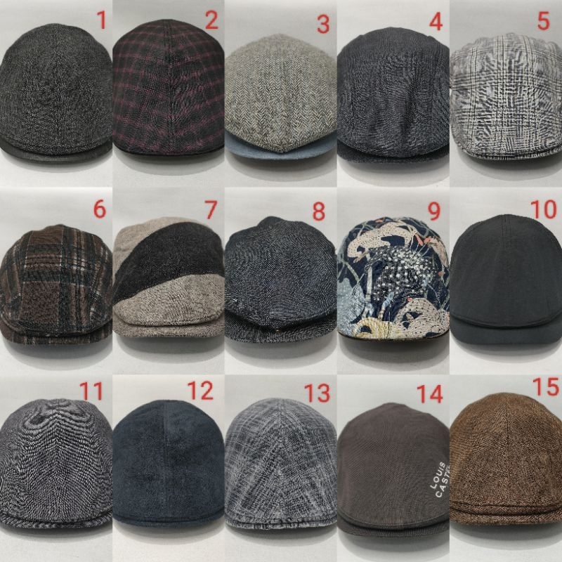 Jual topi copet seniman second preloved original model flat cap ...