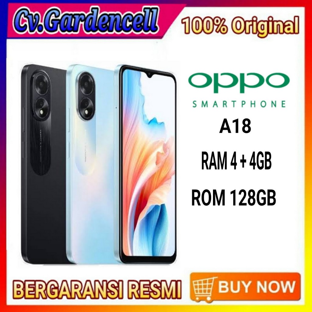 Jual Oppo A18 Ram 4/128gGB Garansi Resmi 1 Tahun | Shopee Indonesia