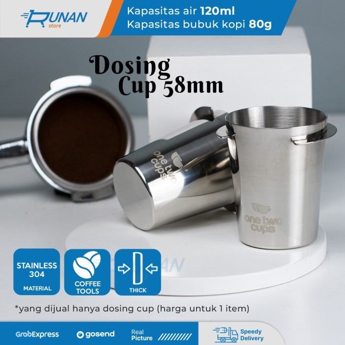 Jual Dosing Cup 58mm Stainless Dosing Ring Portafilter 58 mm Barista Tools | Shopee Indonesia