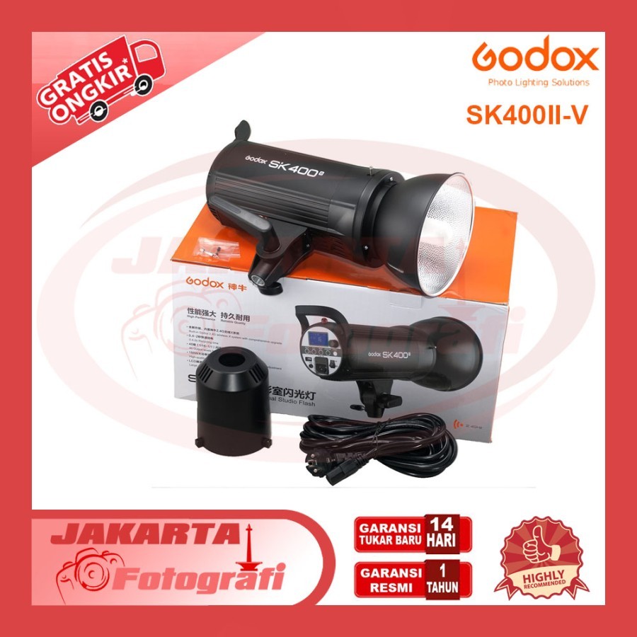 Jual Godox SK400II-V Studio Flash Monolight SK-400II V Lighting Studio ...