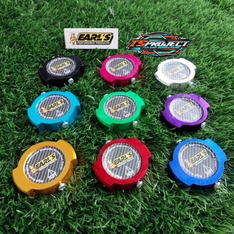 Jual TUTUP RADIATOR EARLS CARBON COVER TUTUP CUP AIR RADIATOR HRC EARLS ...