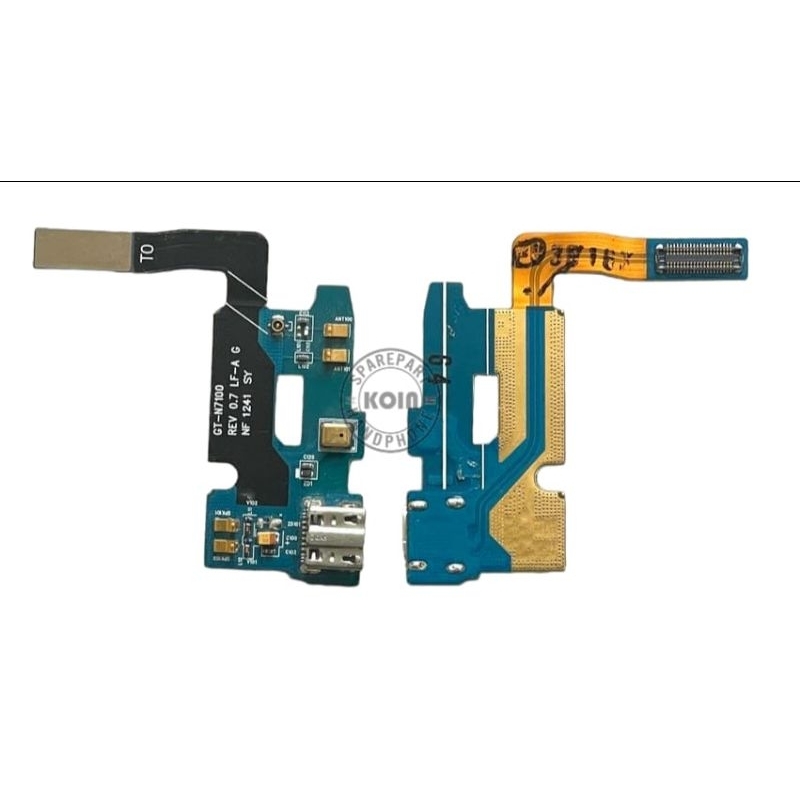 Jual PCB/PAPAN CONEKTOR CAS PAPAN CHARGER SAMSUNG NOTE 2/N7100 ORIGINAL | Shopee Indonesia