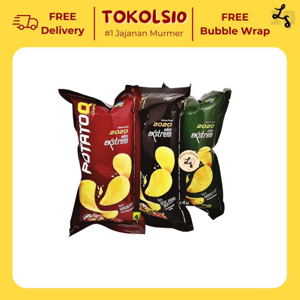 Jual Potato Q Chips 1 Pack Isi 10 pcs @28gr | Shopee Indonesia
