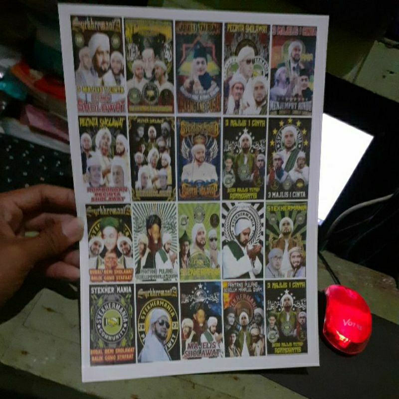 Jual sticker sholawat zahirmania syekhermania viral ( isi 20 sticker ...