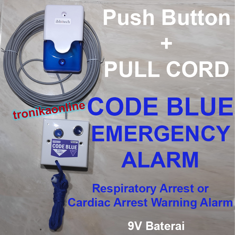 Jual CODE BLUE EMERGENCY PULL CORD ALARM Respiratory Cardiac Arrest ...