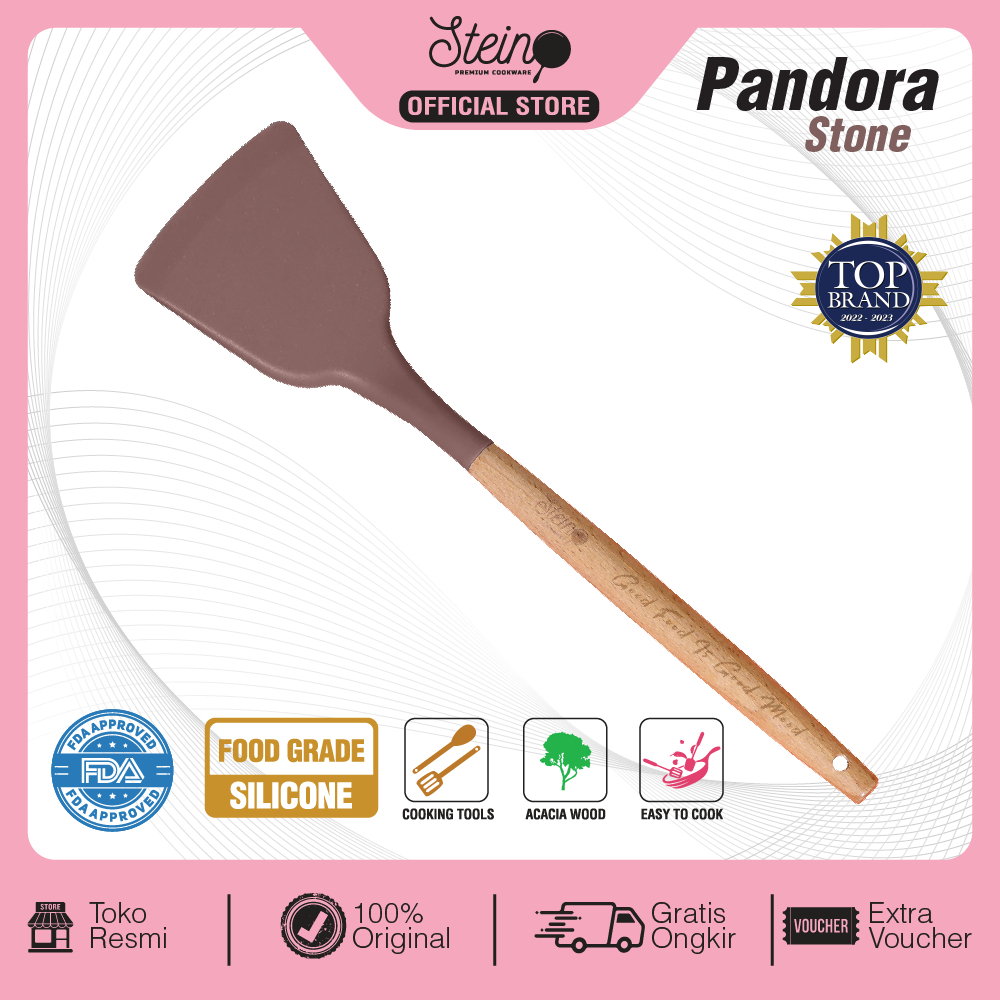 Jual STEINCOOKWARE SUTIL SILIKON CHOCO SPATULA SILICONE STEIN PANDORA ...