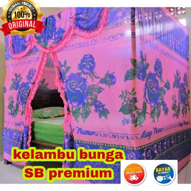 Jual kelambu motif bunga asli..ukuran 2 meter | Shopee Indonesia