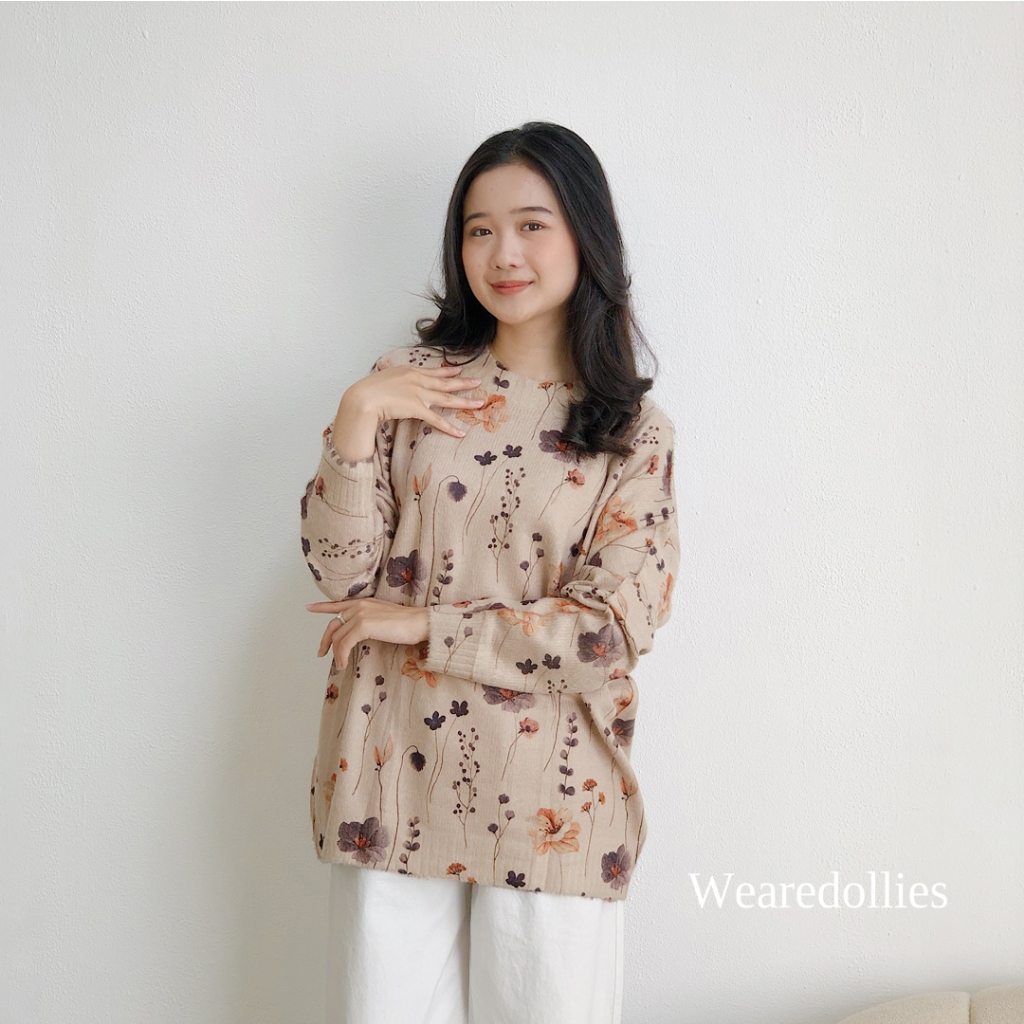 Jual BLOSSOMS SWEATER / SWEATER MOTIF BUNGA SAKURA | Shopee Indonesia