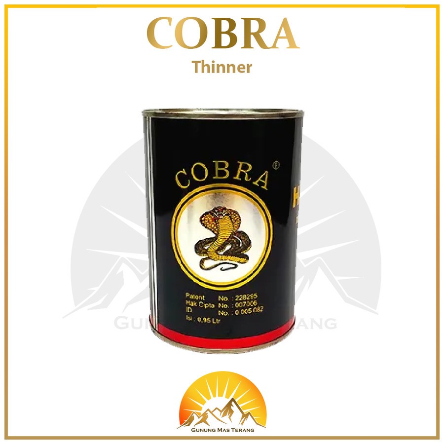 Jual Cobra Thinner Hitam Tiner Kaleng Galon 1 5 Liter High Gloss ...